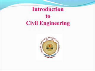 Introduction to civil engineering | PPT