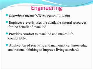 Introduction to civil engineering | PPT