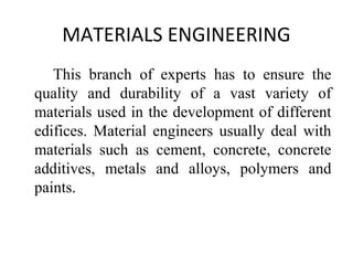 Introduction to civil engineering........... | PPT