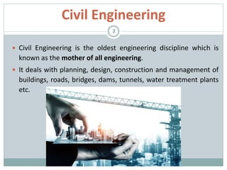 Introduction to Civil Engineering | PPTX
