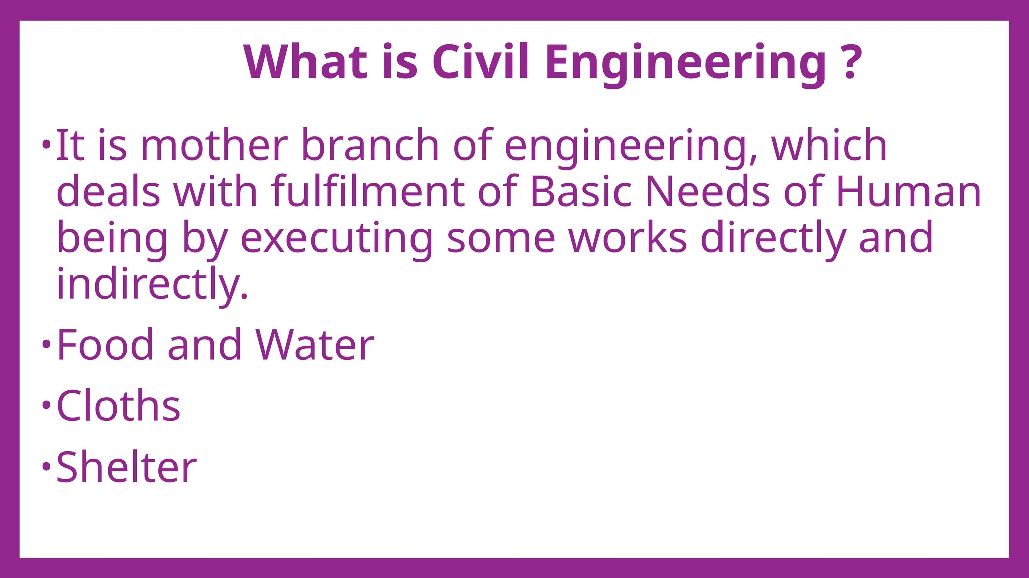 Introduction to Civil Engineering-Defination, Branches of civil ...