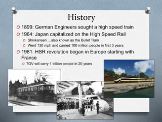 Introduction to Civil Engineering - Highlighting the High Speed Rail | PPTX