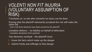 Introduction to Civil Obligations - Negligence | PPT