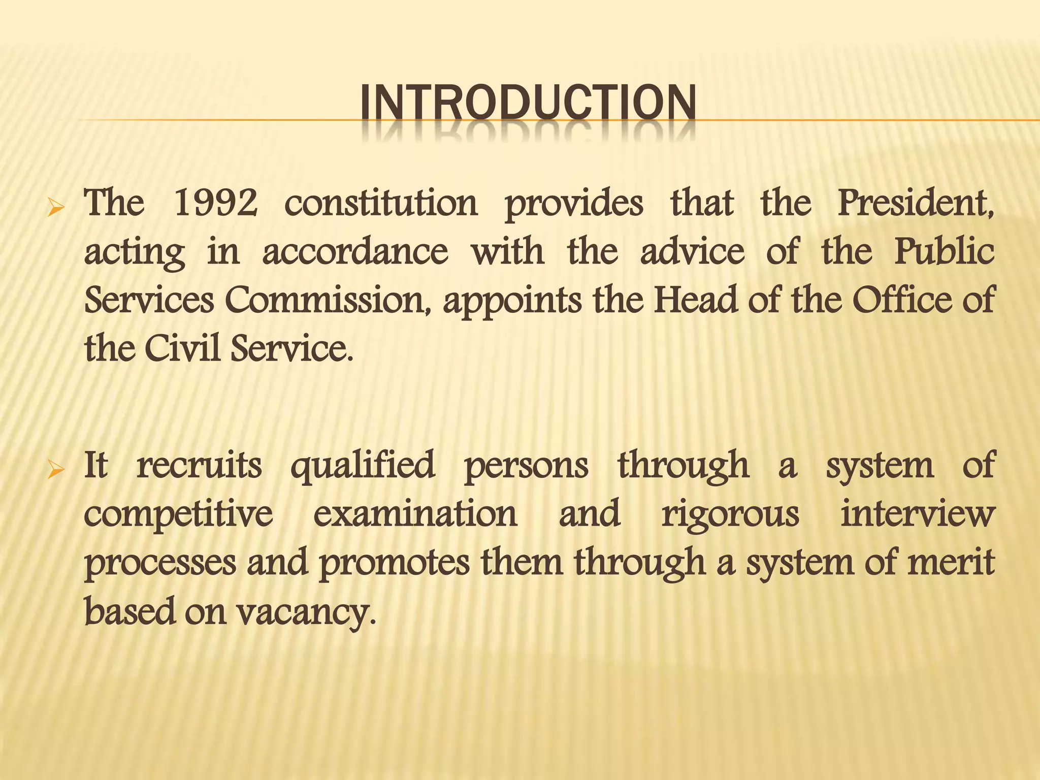 Introduction to civil service | PPTX