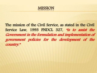 Introduction to civil service | PPTX