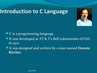 Introduction to c_language | PPT