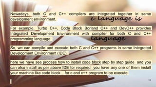 Introduction to c language | PPTX