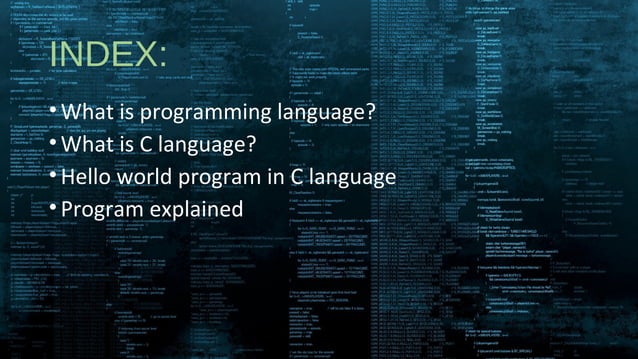 Introduction to c language by nitesh | PPT