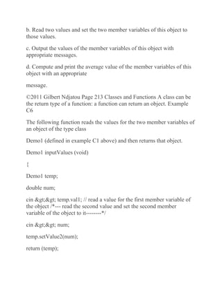 Introduction to classes the concept of a class/tutorialoutlet | PDF