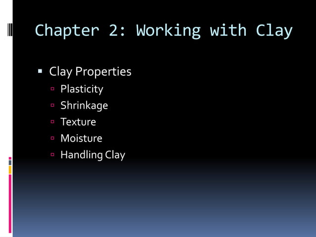 Introduction to clay | PPTX | Geology | Science