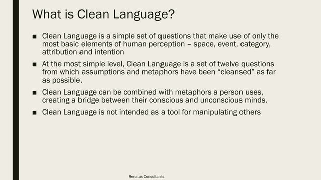 Introduction to Clean Language | PDF