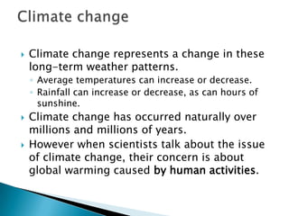 Introduction to climate change | PPTX