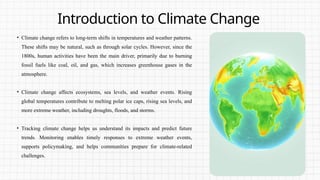 Introduction to Climate Change and factors | PPTX