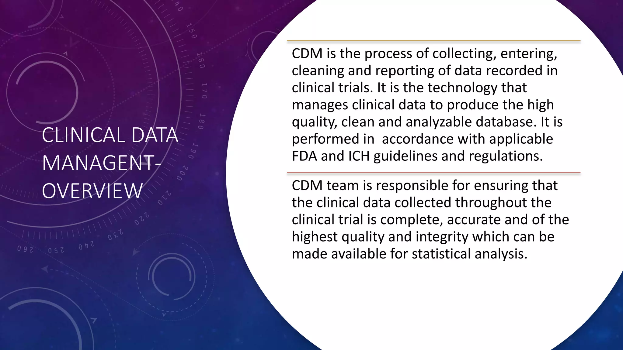 Introduction to clinical data management | PPTX