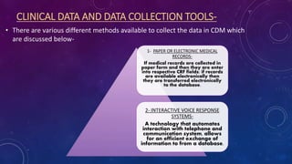 Introduction to clinical data management | PPTX