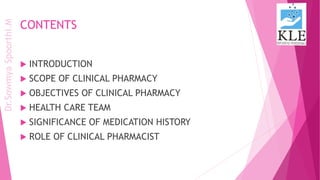 Introduction to clinical pharmacy | PPTX