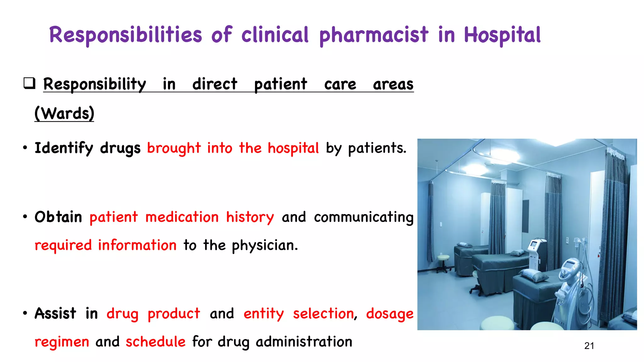 Introduction to clinical pharmacy | Hospital & Community Pharmacy ...