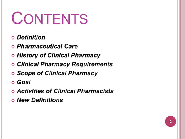 Introduction to clinical pharmacy practice | PPTX | Pharmaceutical Industry | Industries