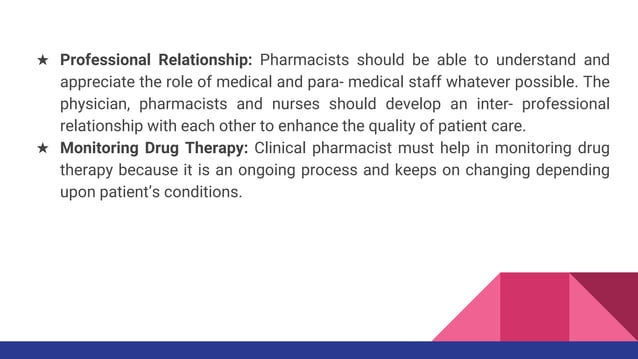 Introduction to clinical pharmacy practice definition & scope | PPTX