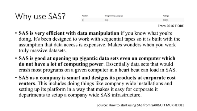 Introduction To Clinical Sas Programming Pptx Programming Languages Computing
