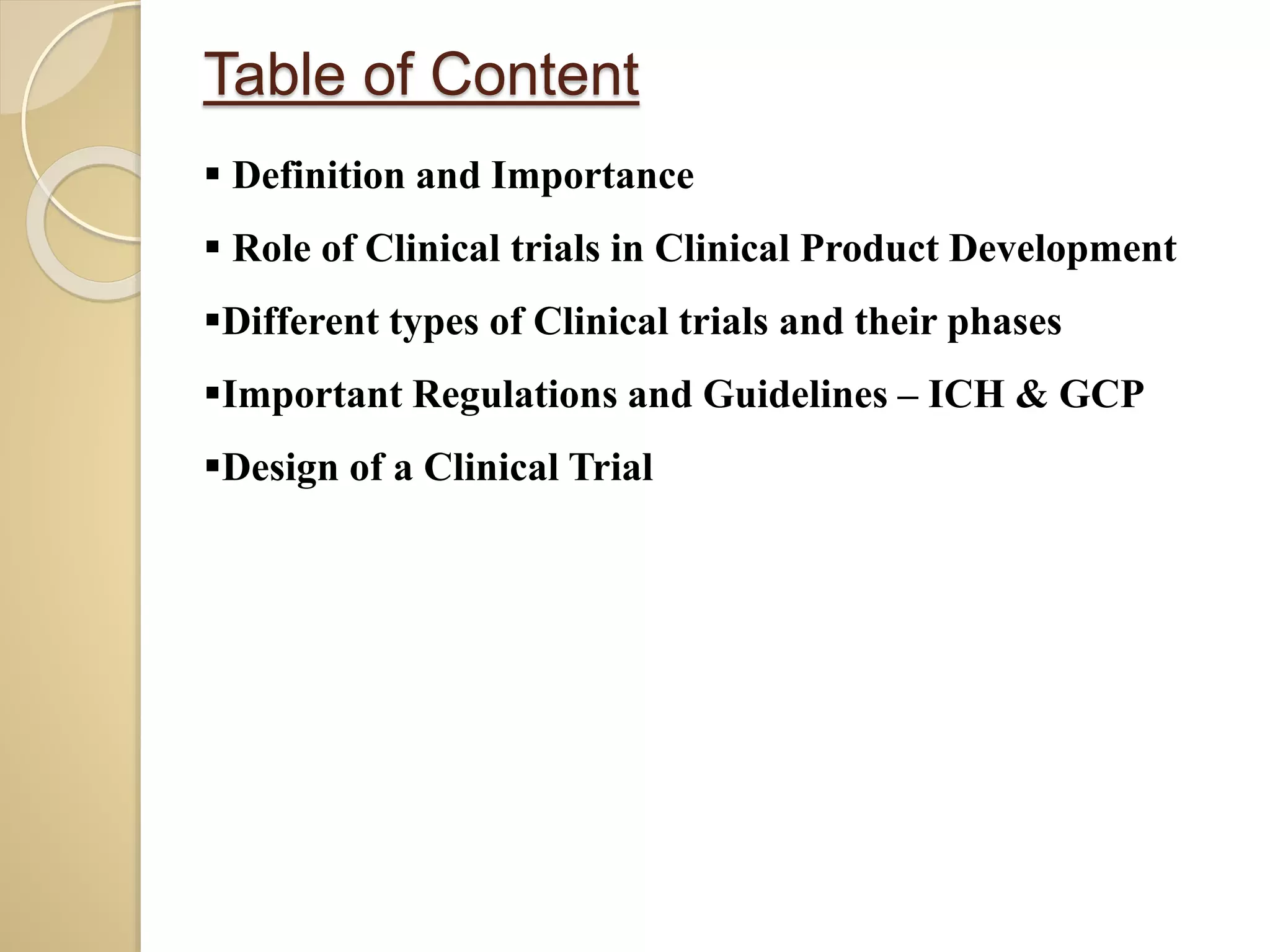 Introduction to clinical trial | PPTX