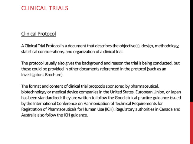 Introduction to clinical trials.pptx | Healthcare Industry | Industries