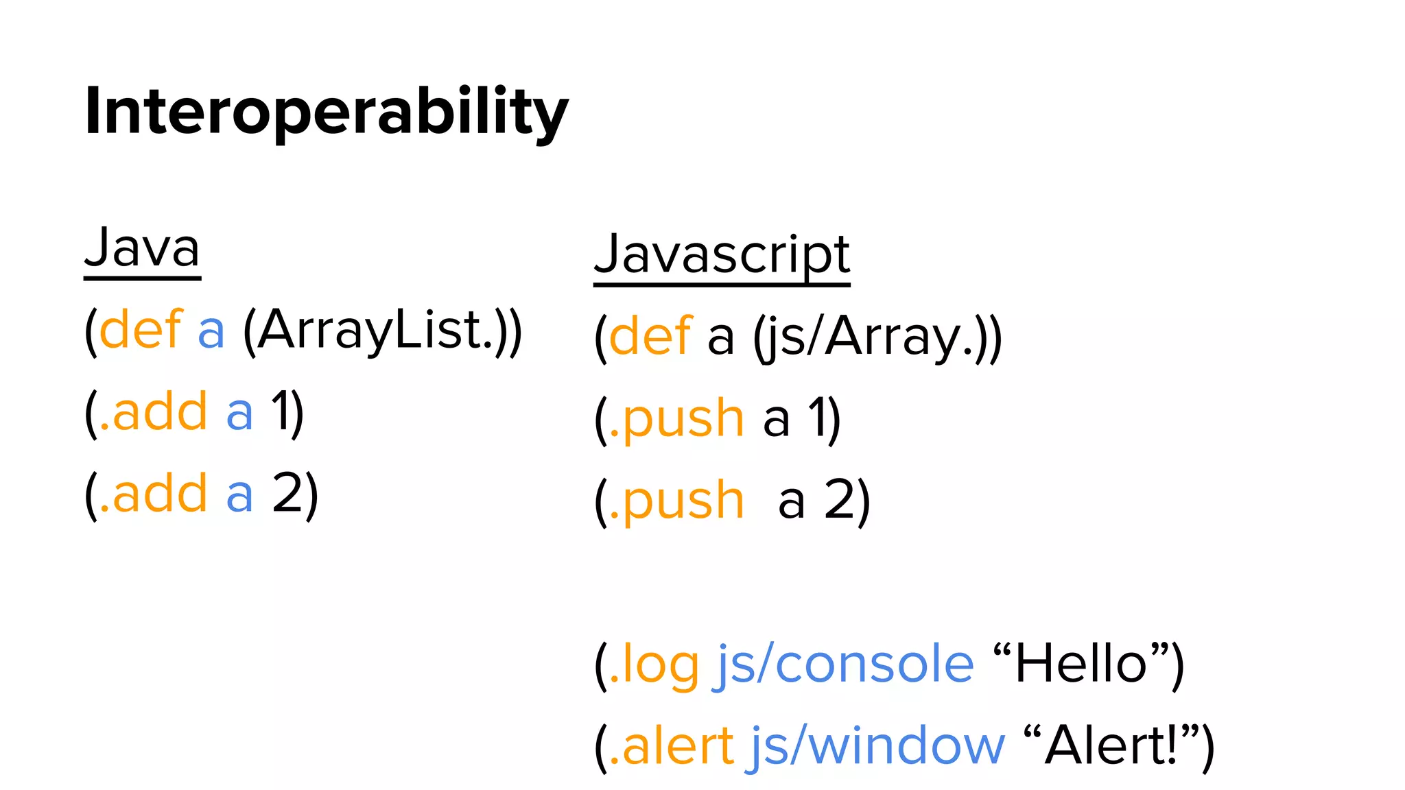 Brief intro to clojure | PPT