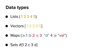 Brief intro to clojure | PPT