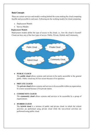 Introduction to cloud and Cloud Computing | PDF