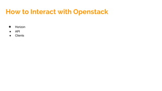 Introduction to cloud and openstack | PPT