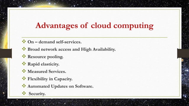 Introduction to cloud computing | PPT