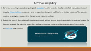 Introduction to cloud computing | PPT