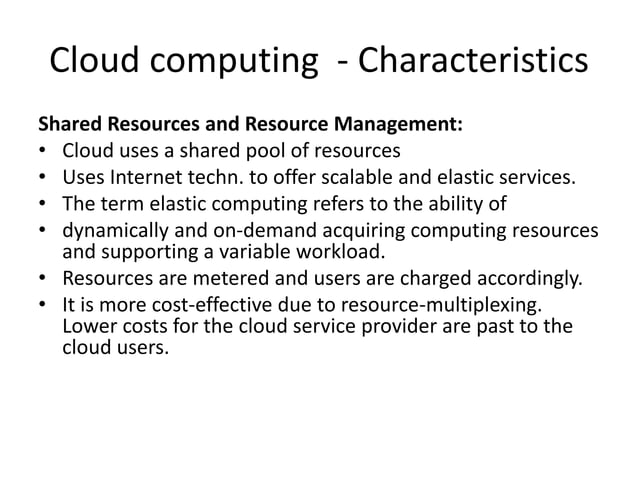Introduction To Cloud Computing Pptx