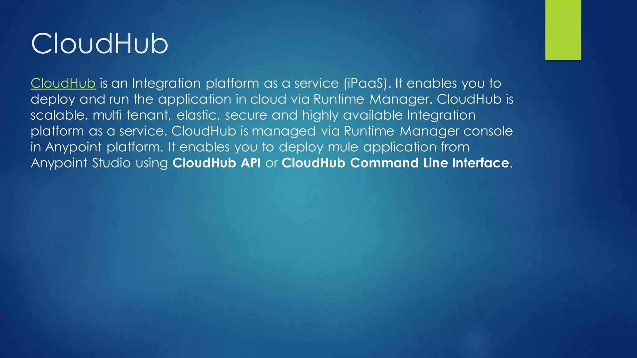 Introduction To Anypoint CloudHub With Mulesoft | PDF | Cloud Computing | Internet