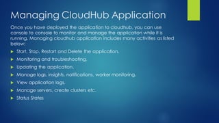 Introduction To Anypoint CloudHub With Mulesoft | PDF | Cloud Computing | Internet