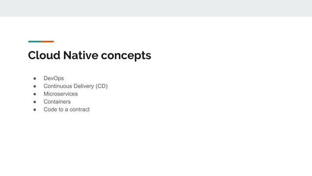 Introduction to Cloud Native | PPT