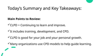 Introduction to CLPD development learning | PPTX