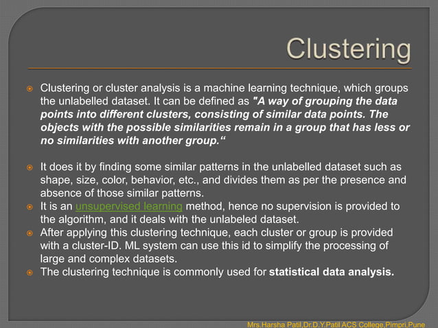 Introduction To Clustering Pptx Pptx Computing Technology And Computing