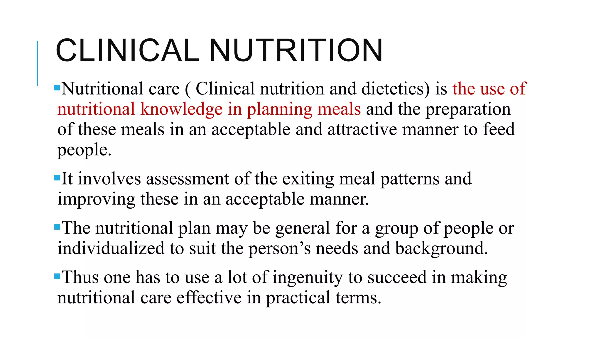Introduction to Clinical Nutrition | PPTX