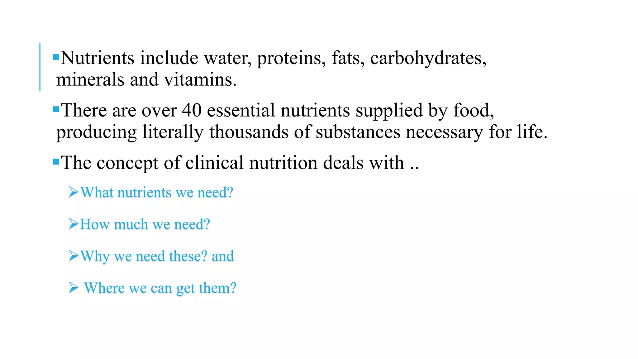 Introduction to Clinical Nutrition | PPTX
