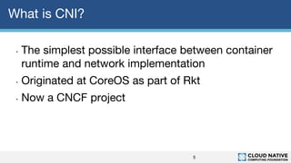 Introduction to the Container Network Interface (CNI) | PPTX | Cloud Computing | Internet