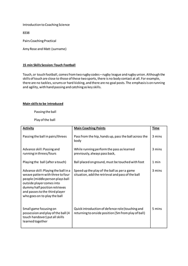 Introduction to coaching science | PDF