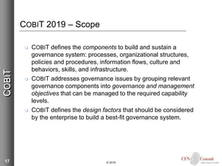Introduction to COBIT 2019 and IT management | PPTX