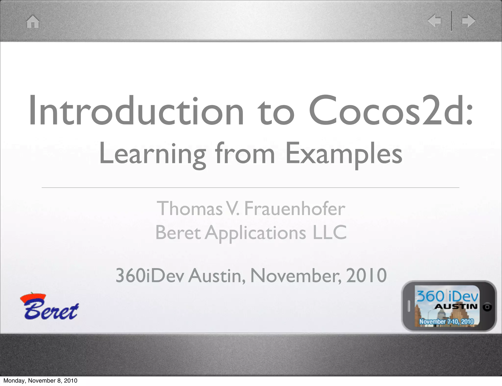 Introduction to Cocos2d | PPT