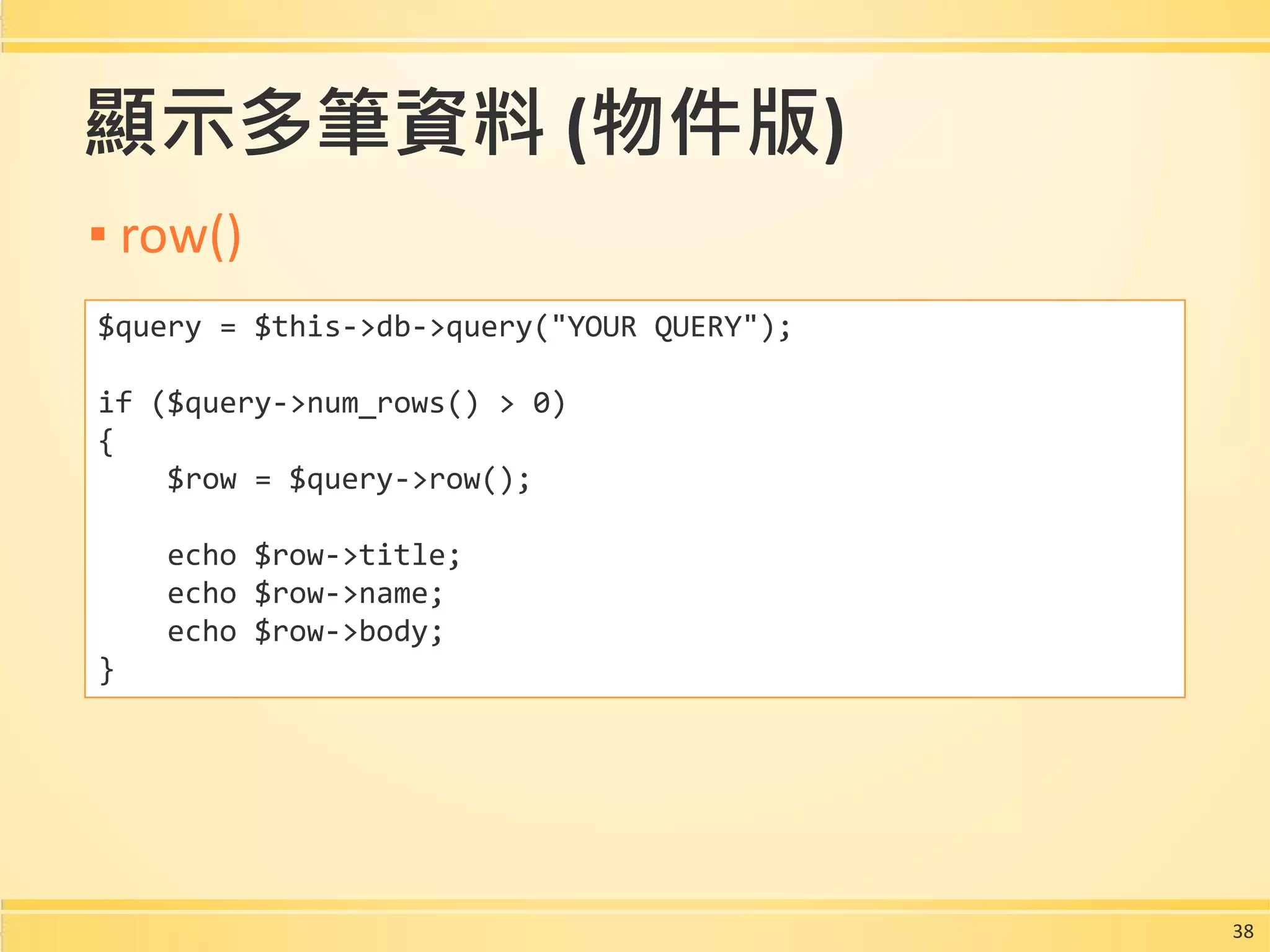 Introduction To Codeigniter Ppt