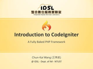 Introduction to CodeIgniter | PPT