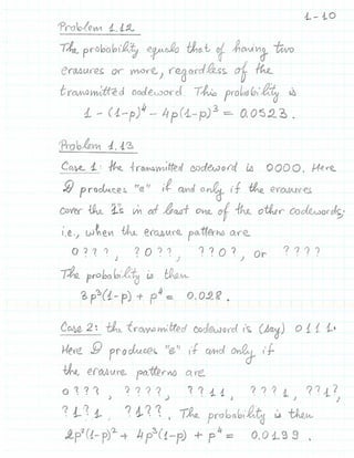 Solutions for Problems in Introduction to Coding Theory by Ron Roth | PDF