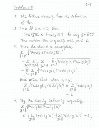 Solutions for Problems in Introduction to Coding Theory by Ron Roth | PDF