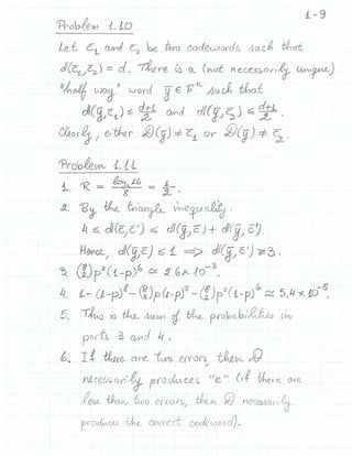 Solutions for Problems in Introduction to Coding Theory by Ron Roth | PDF