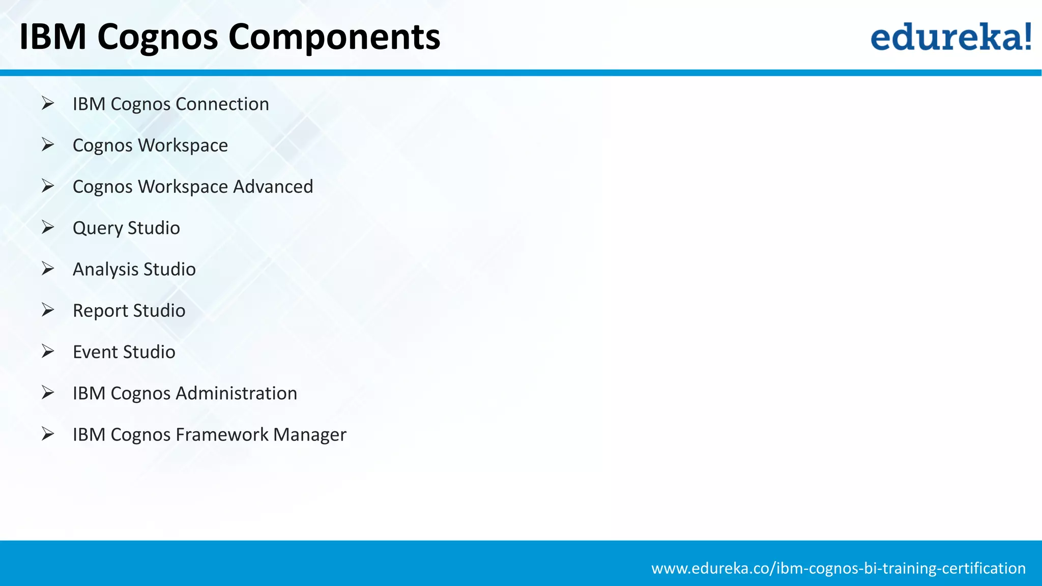 Introduction to Cognos BI | PDF